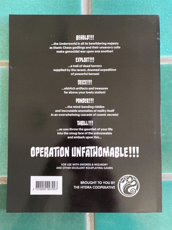 Operation UNFATHOMABLE Jason Sholtis Swords & Wizardry OSR | eBay