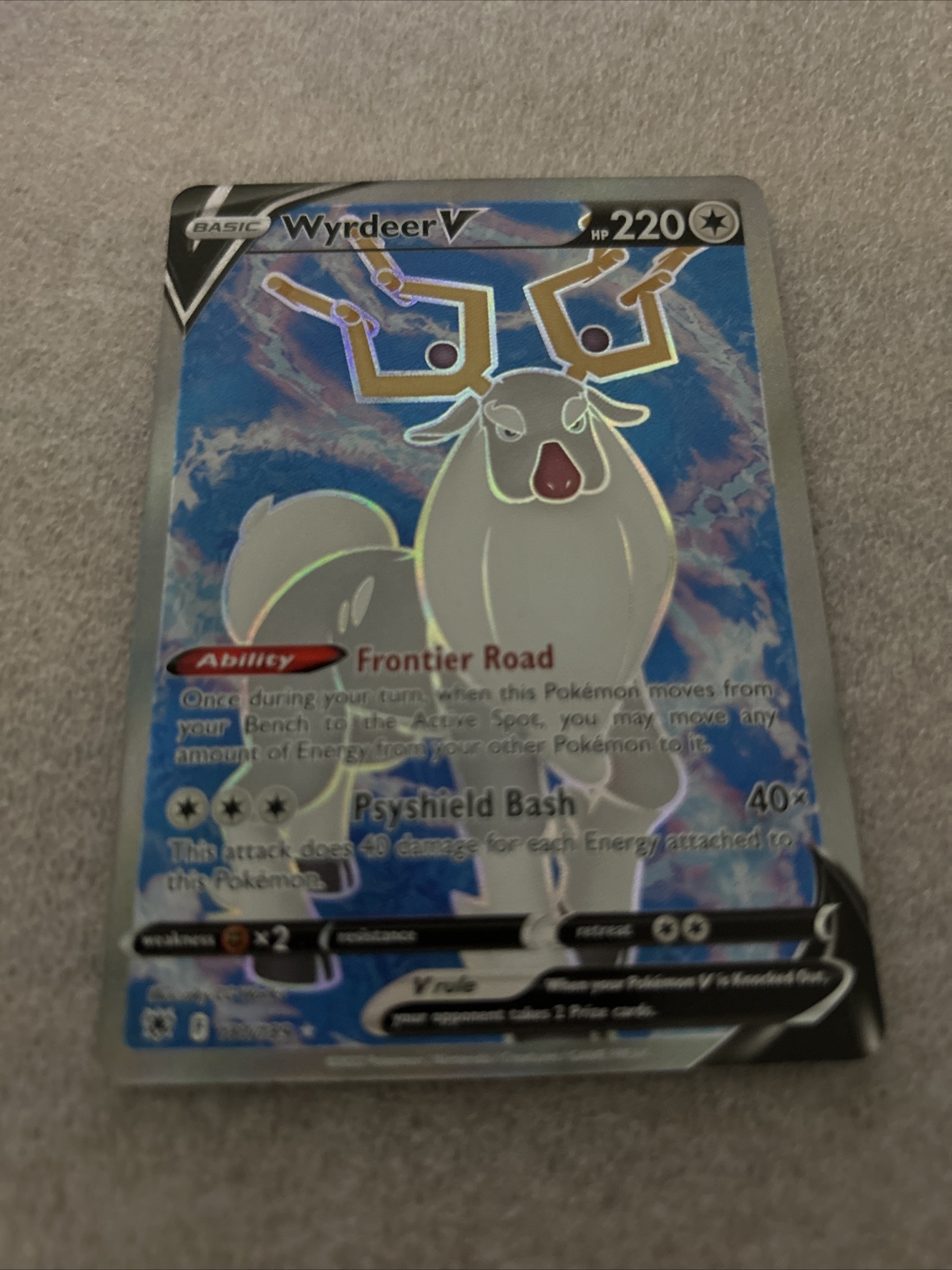 Pokémon TCG Wyrdeer V Sword & Shield - Astral Radiance 180/189 Holo ...