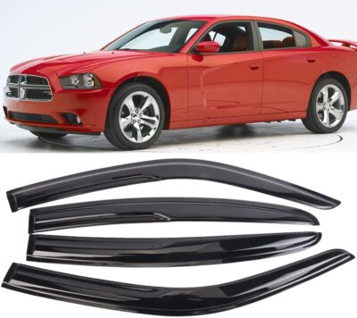 For 2011-2022 Dodge Charger Window Visors Sun Rain Guards Vent Shade ...