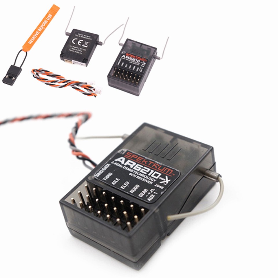 AR6210 DSMX 6 Channel Receiver RX Support DSM2 for Spektrum Transmitter ...