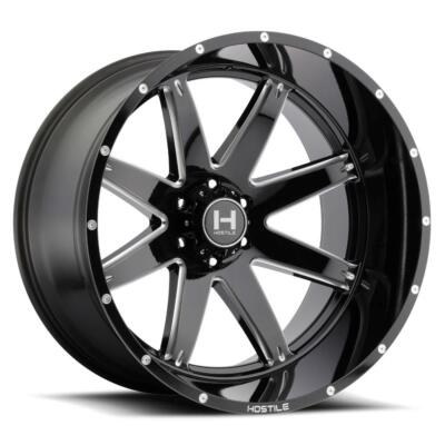 20 inch 20x12 Hostile Alpha Blade Cut wheels rims 8x6.5 8x165.1 -44 | eBay