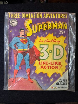 Superman 3-D Scenes Promo Page (DC, 1950s) – Vintage Superman Art – GD+ ...