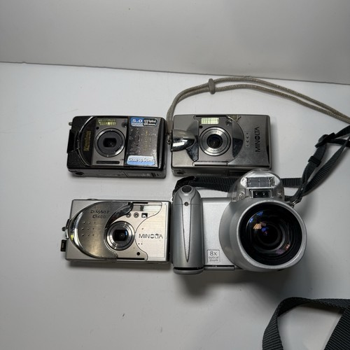 Lot Of 4 Minolta Konica Digital Cameras “UNTESTED” Preowned Read ...