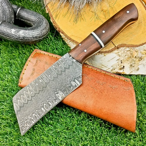 CUSTOM Handmade DAMASCUS STEEL Small CHOPPER Knife CLEAVER KNIFE TN ...