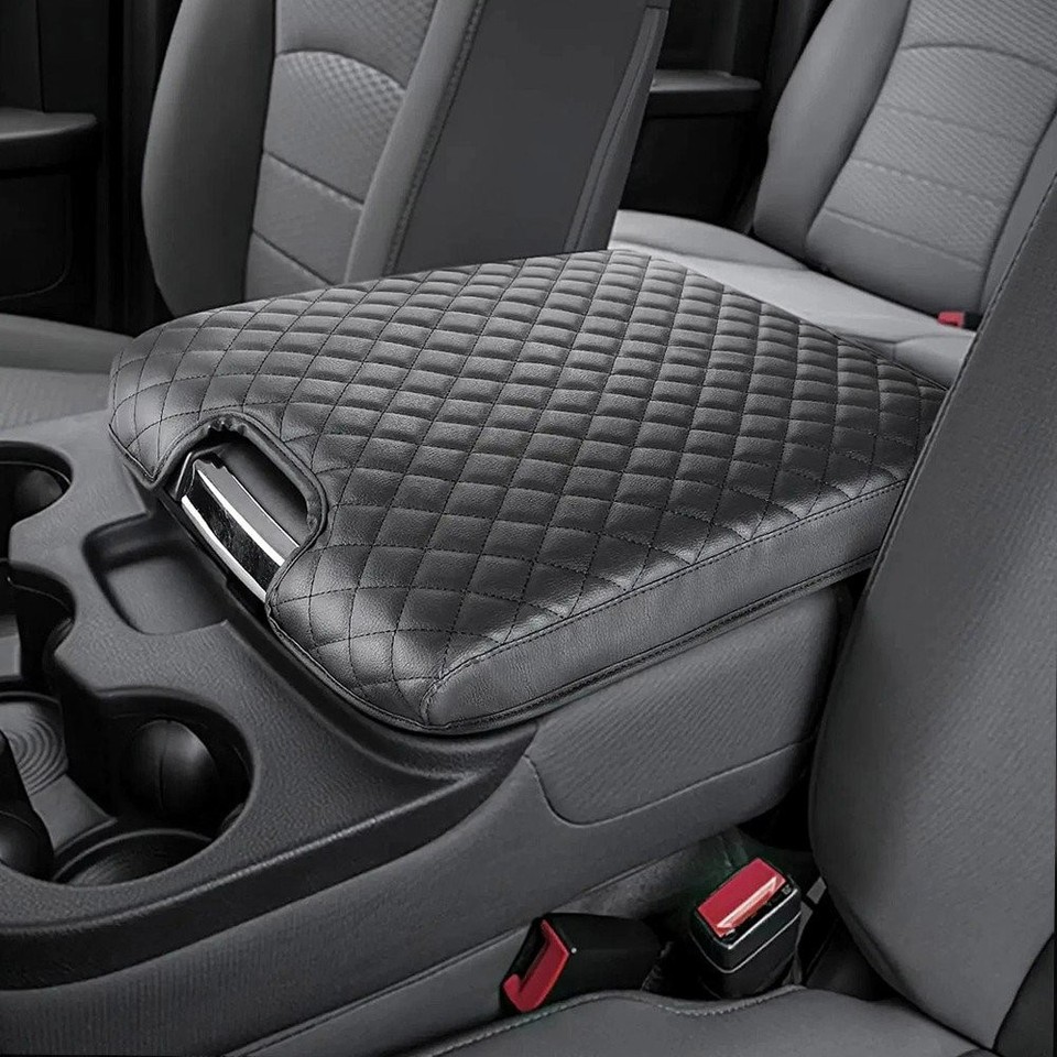 Center Console Lid Armrest Cover Fit Dodge Ram 1500 2500 3500 13-18 ...
