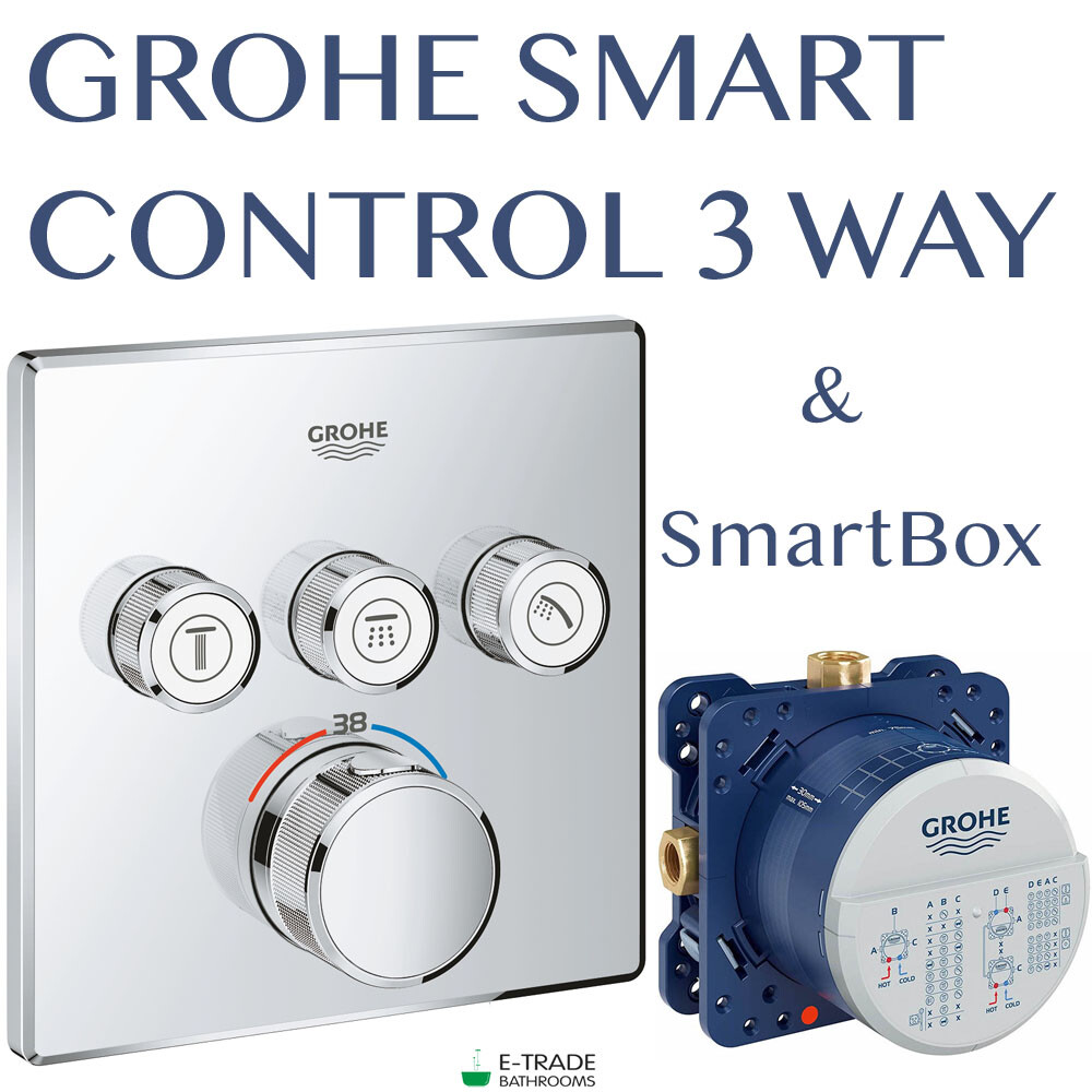 GROHE 3-way Thermostat Mixer GROHTHERM Smart Control Philippines | Ubuy