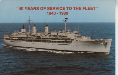 USS DIXIE AD 14 US Ship Postcard P5885 | eBay