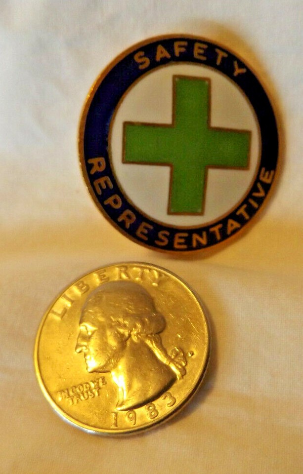 GREEN CROSS Safety Representative PIN Pinback Button Badge ENAMEL | eBay