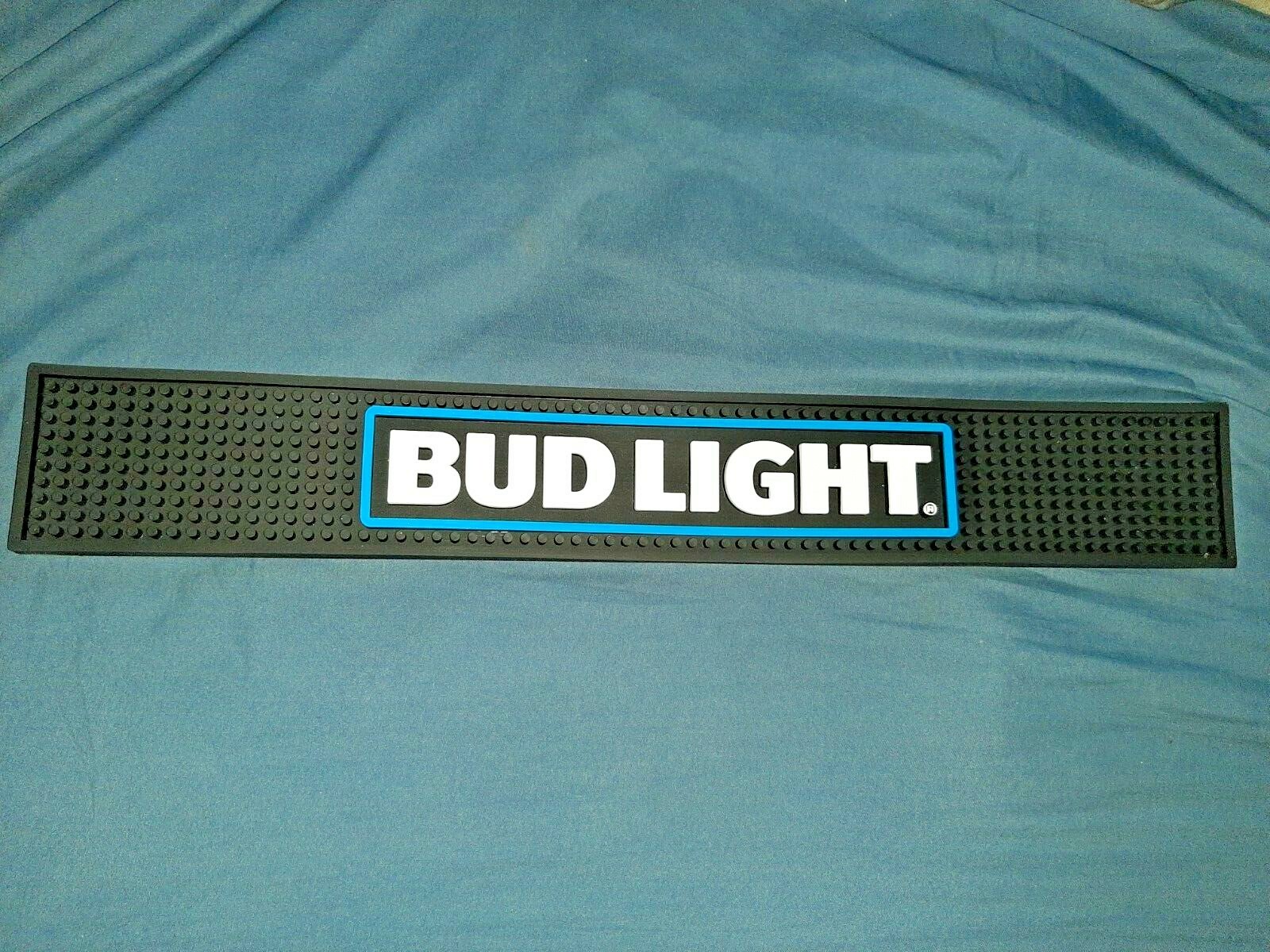 bud light and budweiser bar mat 2 pack....free shipping....free napkin ...