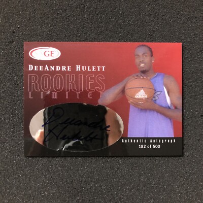 2000 Sage DEEANDRE HULETT #R14 Rookie Limited AUTOGRAPH CARD 182/500 | eBay