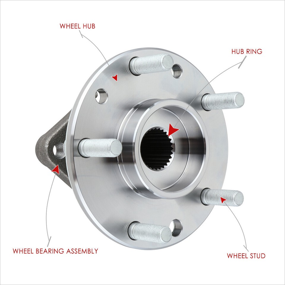 Front Left/Right Side Wheel Bearing Hub for 90-97 Chevy S10 Blazer GMC ...