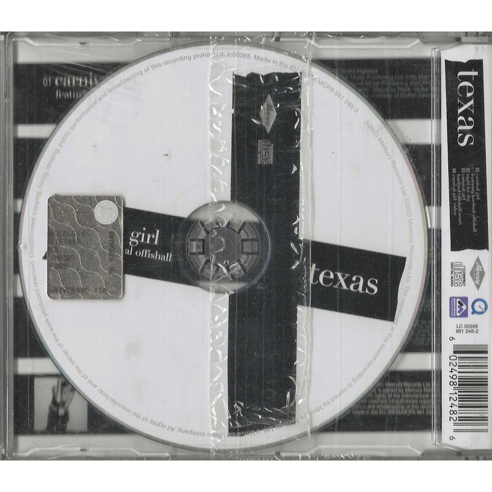 Texas CD 'S Single Carnival Girl / Mercury – 9812482 Sealed | eBay