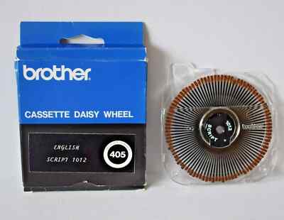 BROTHER Daisy Wheel English Script 1012 For Typewriter - ANTIQUE RARE ...
