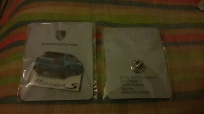gadget porsche original spilla pin Macan S | eBay