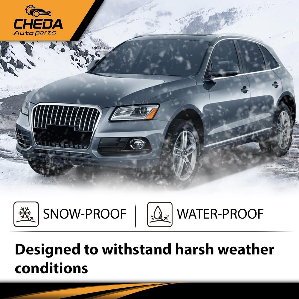 Pair Fit For 2013-2017 Audi Q5 Front Bumper Fog Light Covers Grille ...