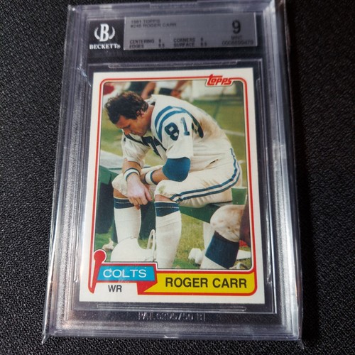 1981 TOPPS #245 ROGER CARR - COLTS - Graded 9 by Beckett | eBay