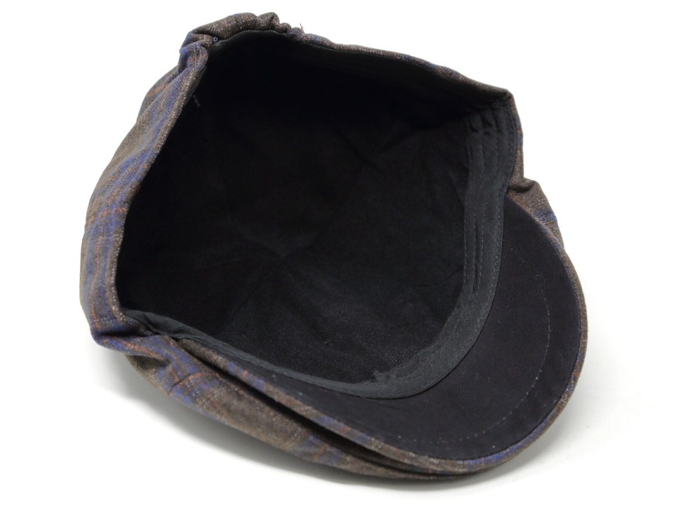 Men's Classic Cotton Blend Plaid Newsboy Applejack Cap Style, Quality ...