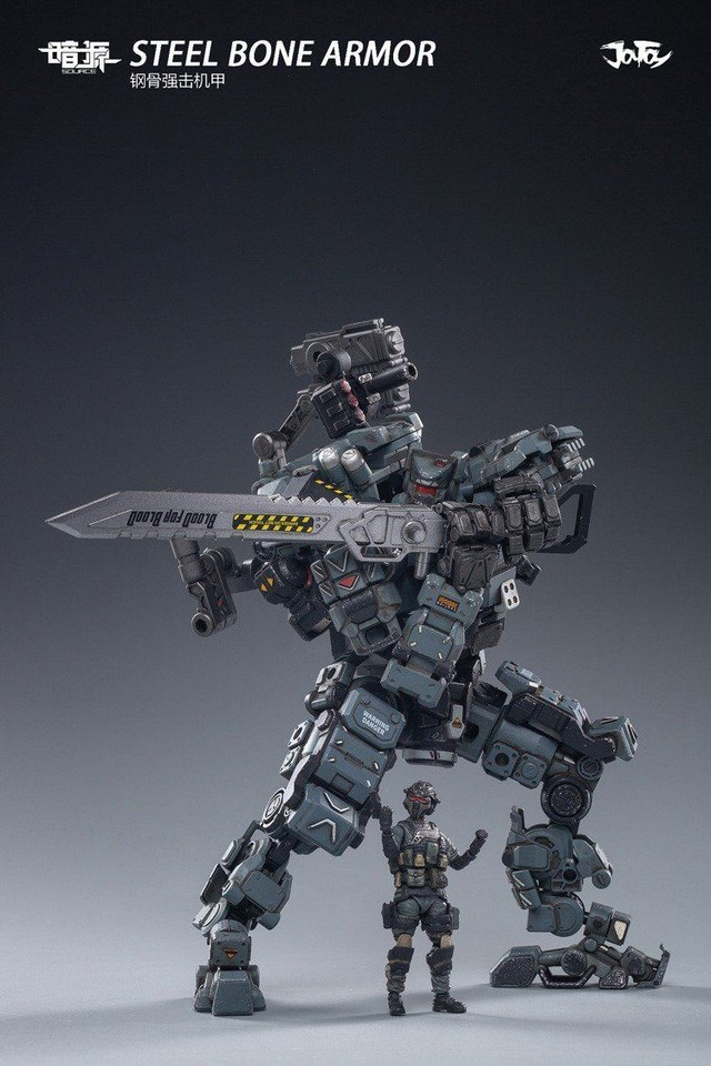 1/25 Scale - Source - Steel Bone Mech Grey Version - MINT IN BOX | eBay