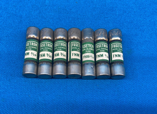 Lot of 7x Fusetron FNM 3/10 Dual Element Replacement Fuse | eBay