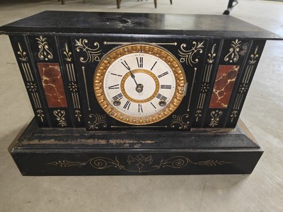Ansonia Clock Company Cast Metal Rams Head Mantle Clock Patented 1882 ...