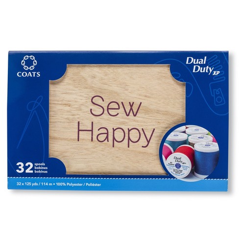 Coats Dual Duty XP Spool Collection W/Wood Box 32/Pkg 73650032097| eBay