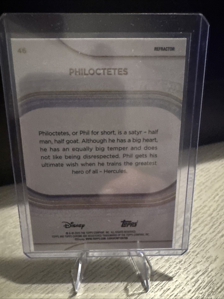 Philoctetes 2025 Topps Chrome Disney Prism Refractor #46 | eBay
