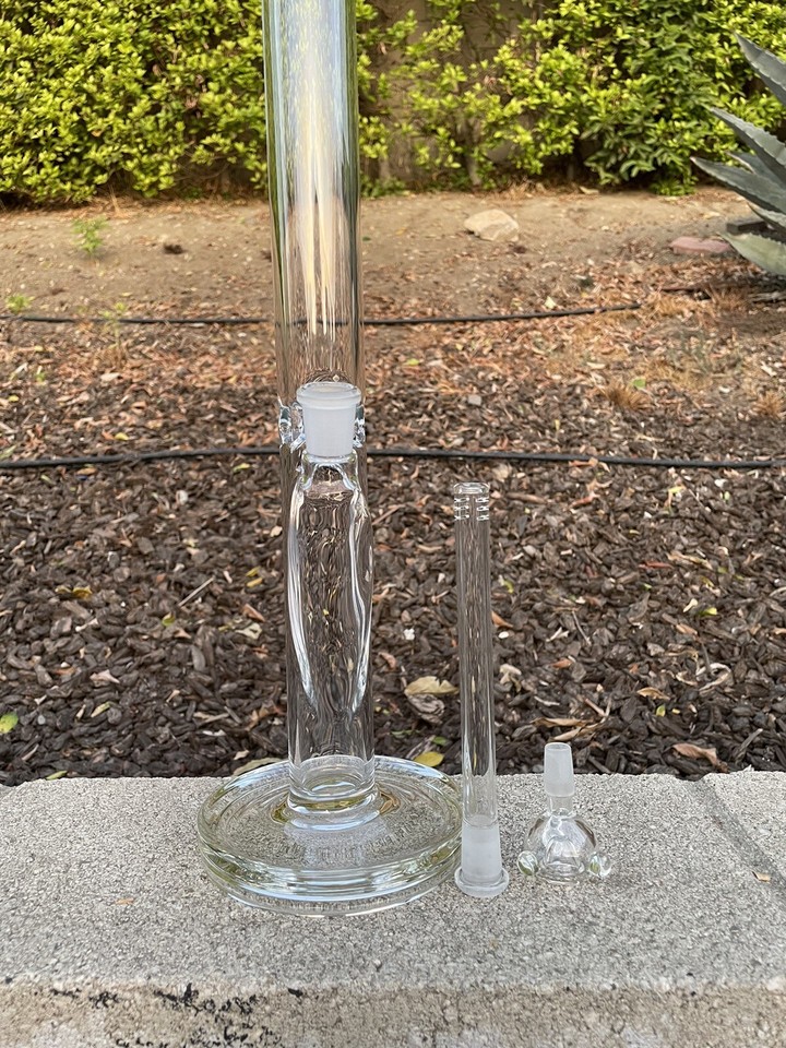 20 inch Straight Glass 44mm . Thick Water Pipe Bong Clear | eBay