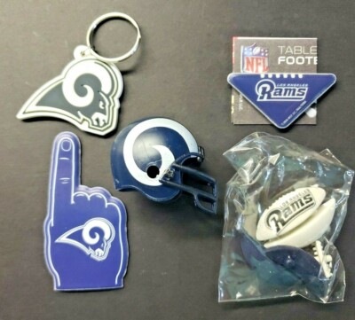 Los Angeles Rams Football Vending Charms Lot of 5 Puzzle Helmet Key ...