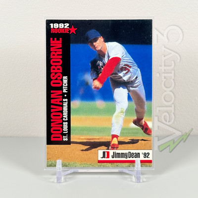 1992 JD Jimmy Dean MLB Card: DONOVAN OSBORNE Rookie ⭐ St. Louis ...