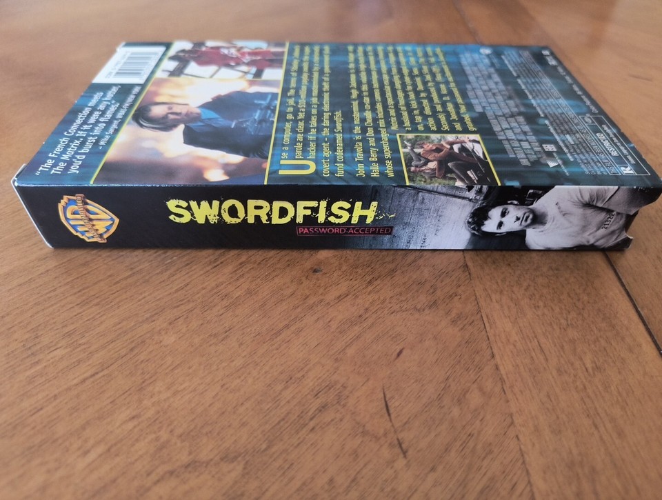 Swordfish (VHS) John Travolta Hugh Jackman Halle Berry, Don Cheadle ...