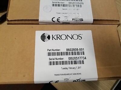 New! KRONOS 8602808-001 TRANSITION BOARD KIT | eBay