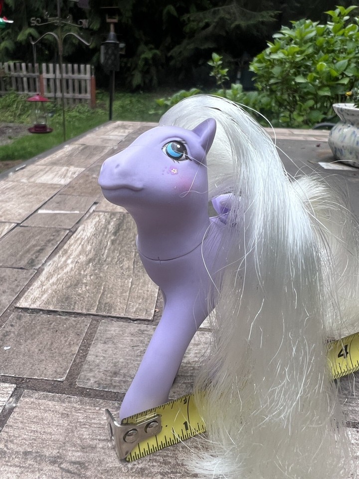 My Little Pony • G1 1986 • Flutter Forget-Me-Not Purple White Hair No ...