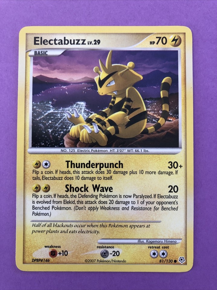 Electabuzz - Diamond & Pearl: Base Set (81/130) -- 2007 Pokemon TCG | eBay
