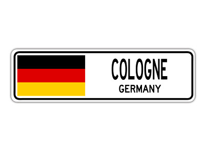 Cologne, Germany Street Sign German Gift Flag City Wall Decor Aluminum ...