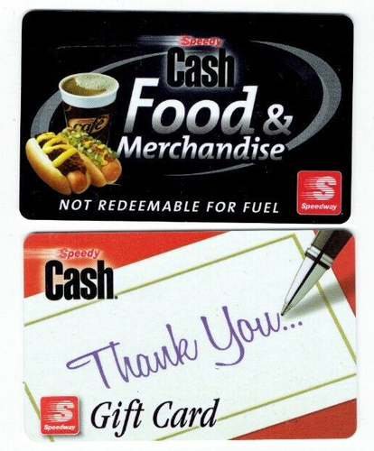 Speedway Gift Card LOT of 2 - Gas Station, Fuel - Food & Merchandise ...