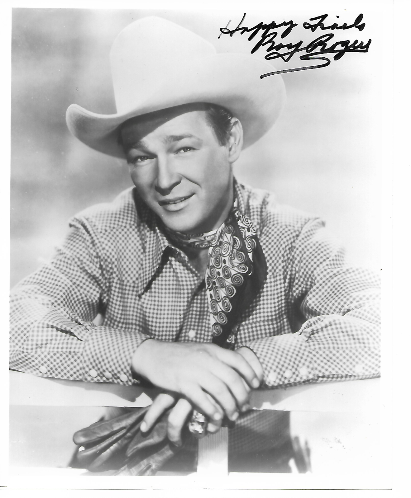 ROY ROGERS AUTOGRAPHED HAND SIGNED 8x10 PICTURE ORIGIONAL AUTHENTIC ...