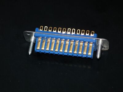 NOS Amphenol 26-159-24 24 Pole chassis plug with 2 x guiding pins GOLD ...