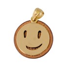14k Yellow Gold Happy Smiley Face Emoji Pendant / Charm, Made in USA | eBay