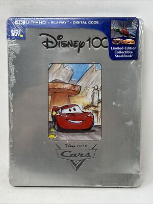 Cars 100th Anniversary Steelbook (4K UHD + Blu-ray + Digital) *Case ...