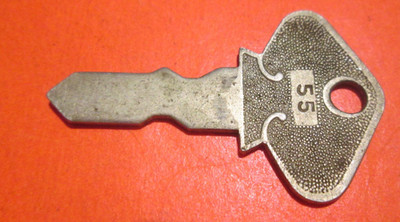 Vintage Antique AUTOMOBILE Model T Ford or A Ignition Key # 55 Logo Car ...