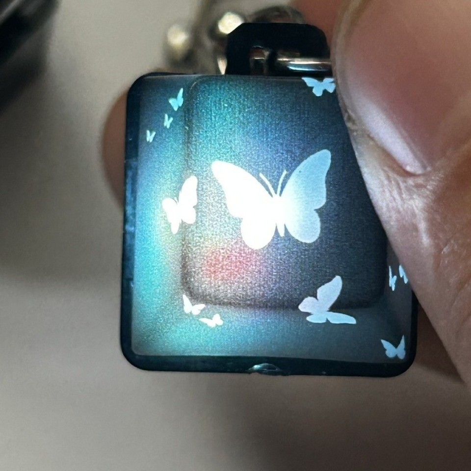 Keyboard Caps Button Keycap Keychain 4 Keys Clicker Toy Gift | eBay ...