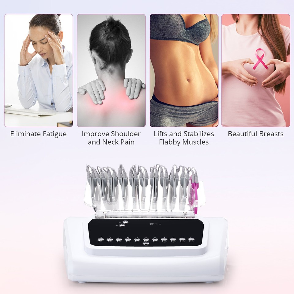 2/3 in 1 BIO Electric Muscle Stimulator EMS Body Massage Pain Removal ...
