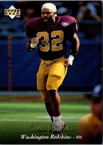 1995 Upper Deck Ricky Ervins #203 San Francisco 49ers Football Card | eBay