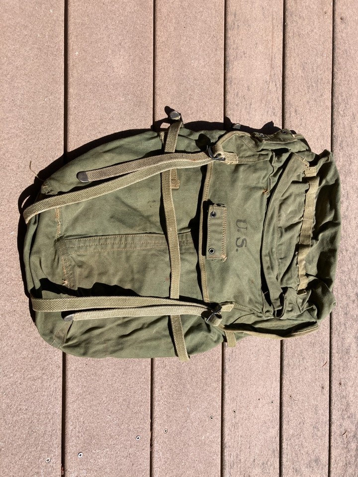 WW2 US Army USMC Marine Corps Jungle Pack Backpack Ruck Sack Field Gear ...
