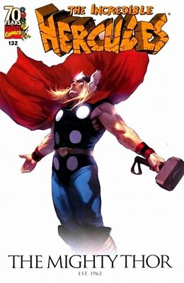 Incredible Hercules #132 Thor Marvel 70th Anniversary (2008-2010 ...