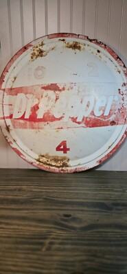 Vintage 1940s Dr Pepper Button Sign | eBay