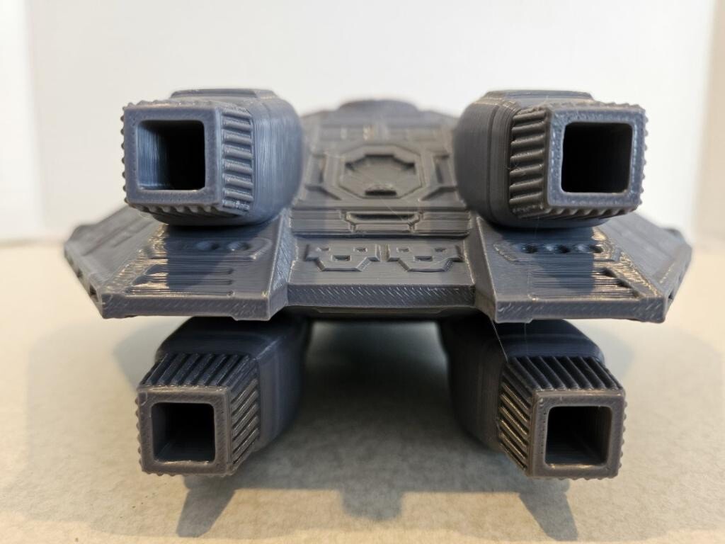 3d Printed Alien Narcissus Ship Fully Assembled Grey 10in Ship | eBay