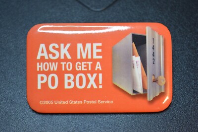 USPS PO Box Advertisement Pins | eBay