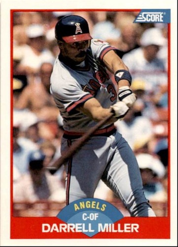 1989 Score Baseball Card Darrell Miller A California Angels #499 | eBay