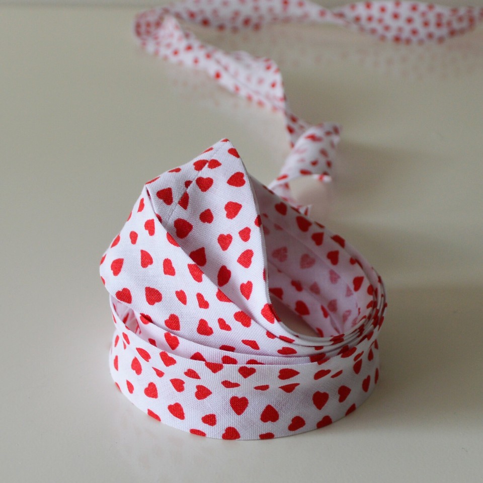 Patterned Floral 25mm Cotton Bias Binding Tape Quilting Edging Bunting ...